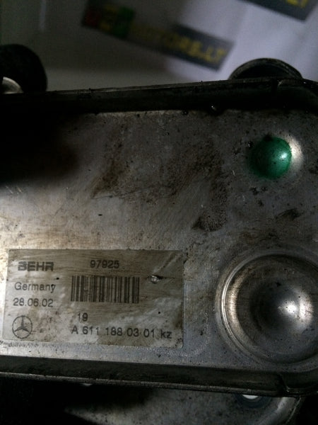 2002 611 MERCEDES-BENZ MB 2.2 CDI DIESEL ENGINE OIL COOLER A 611 188 0 ...